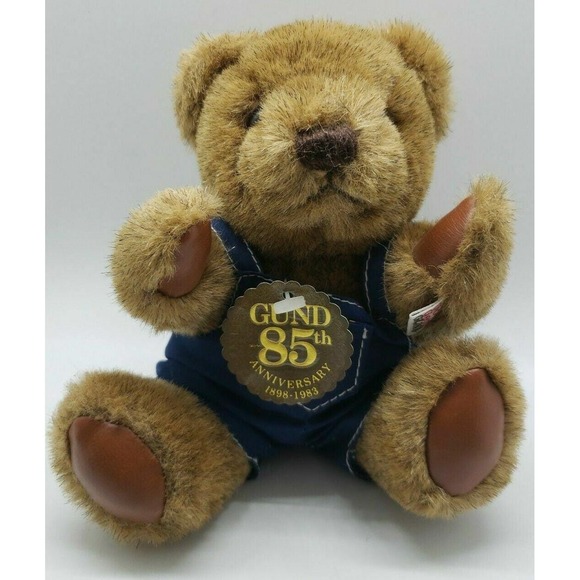 Gund | Toys | Vintage 982 Gund 85th Anniversary Jointed 7 Bear W Tag In ...